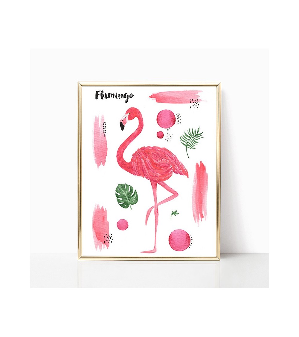 FLAMINGO I MONSTERA POSTER ZA DEČIJE SOBE (ART. P-0746)