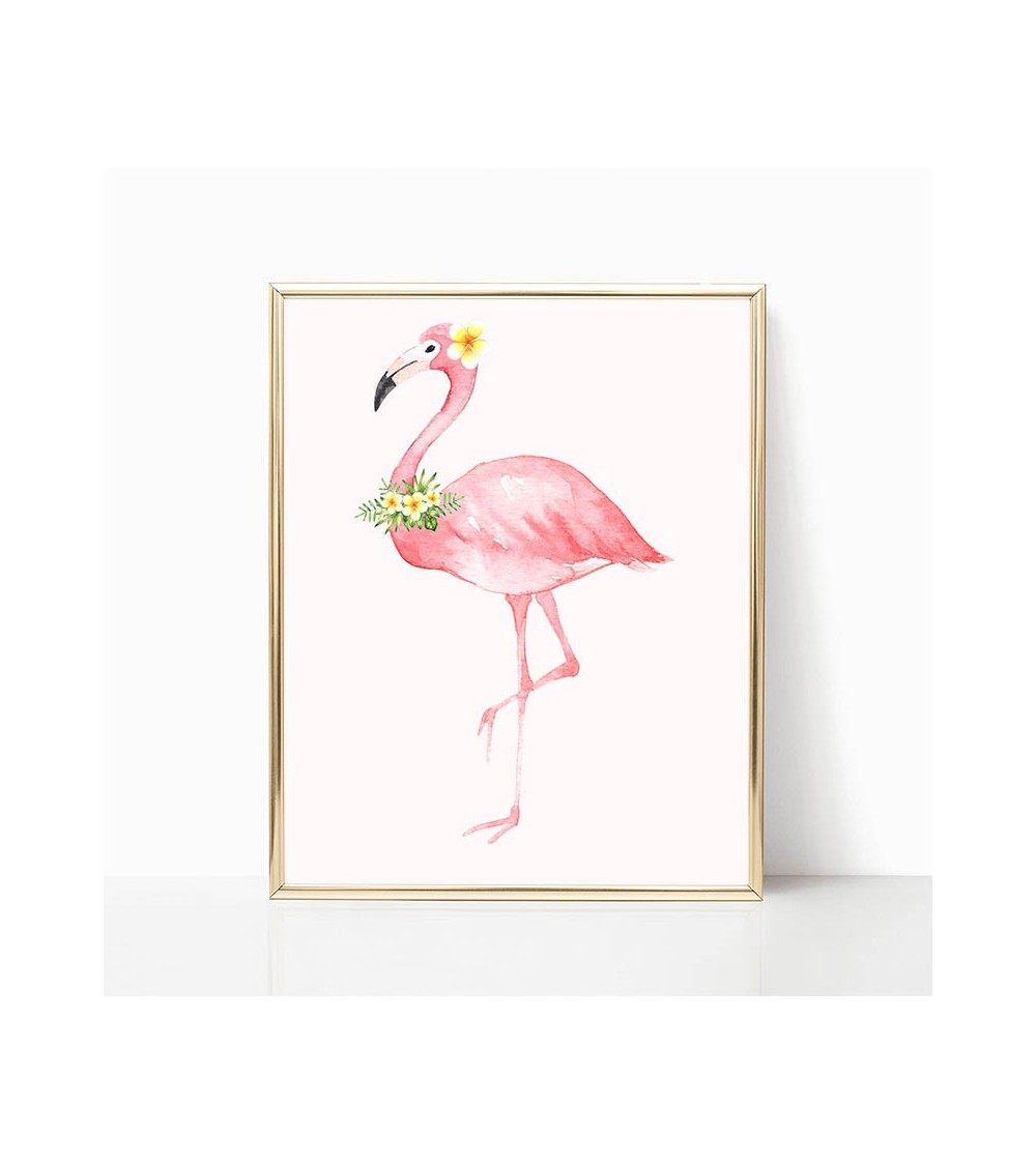 FLAMINGO I TROPSKO CVEĆE poster za zid dečije sobe (art. p-1436)