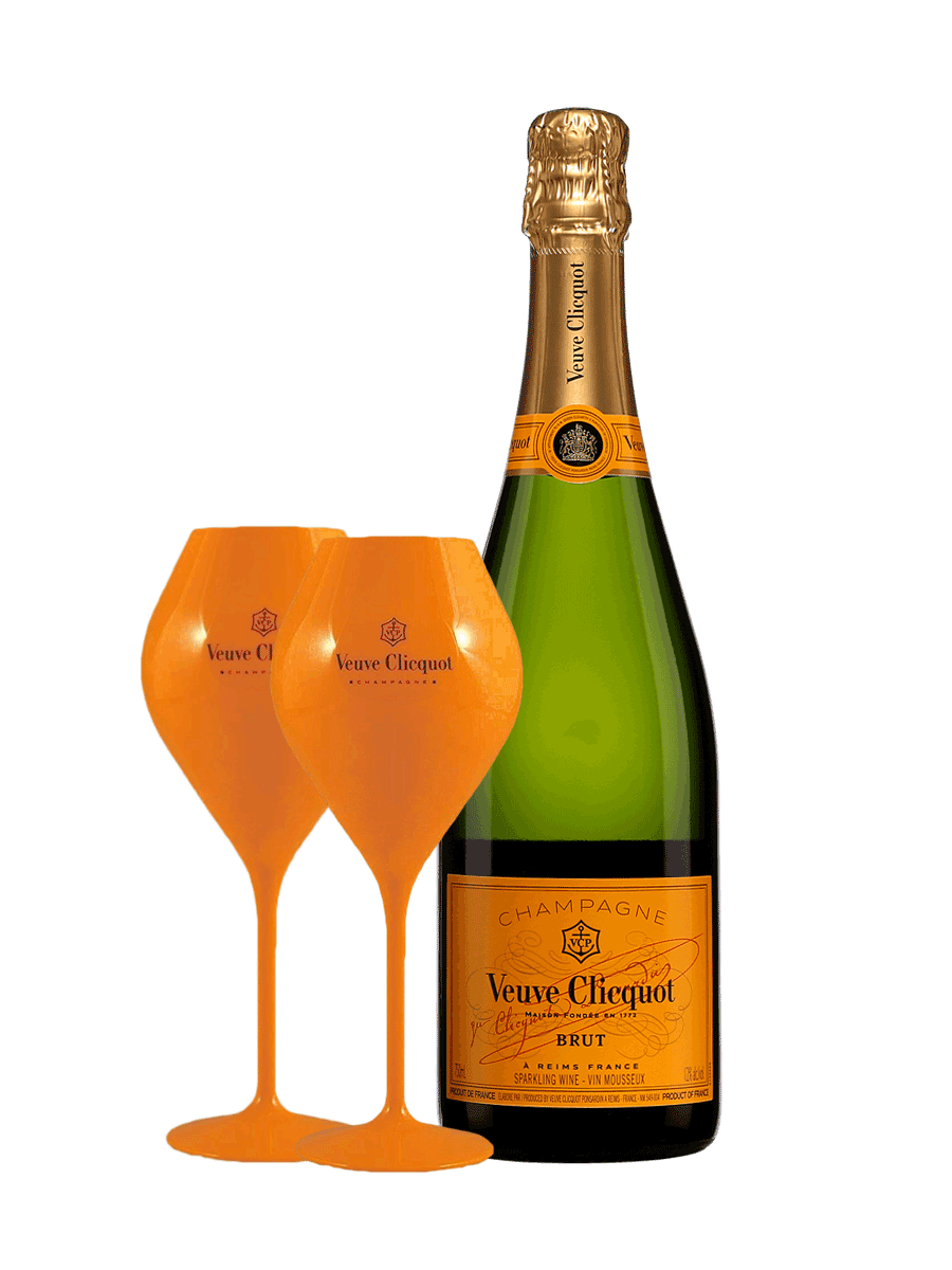 VEUVE CLICQUOT BRUT + POKLON 2 PLASTIČNE ČAŠE