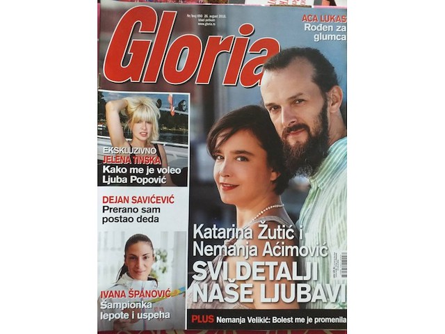 Gloria 26. avgust 2016. godine