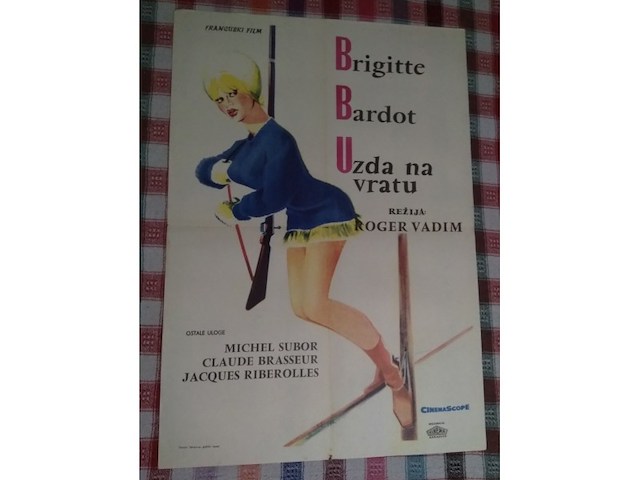 plakat UZDA NA VRATU (Brigitte Bardot)