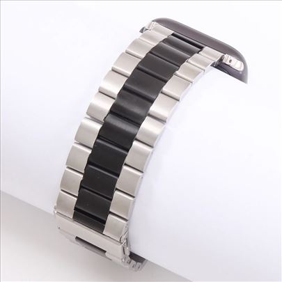 Apple Watch 40 mm sivo-crna metalna narukvica