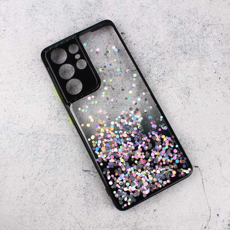 Maska Frame Glitter za Samsung G998B Galaxy S21 Ultra crna