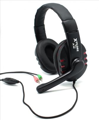 Računarske slušalice XP562 Xplore crno-crvene