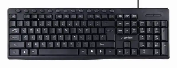 KB-UM-107 Gembird Multimedijalna tastatura US layout black USB
