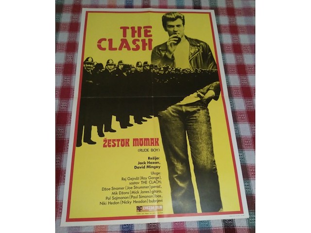 plakat ŽESTOK MOMAK (The Clash)