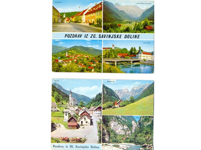 Razglednica Slovenija Savinjska Dolina, 3 kom
