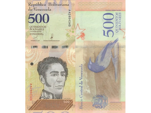 VENECUELA Venezuela 500 Bolivares 2018 UNC, P-108