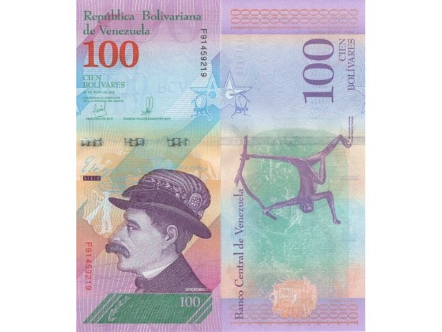 VENECUELA Venezuela 100 Bolivares 2018 UNC, P-106