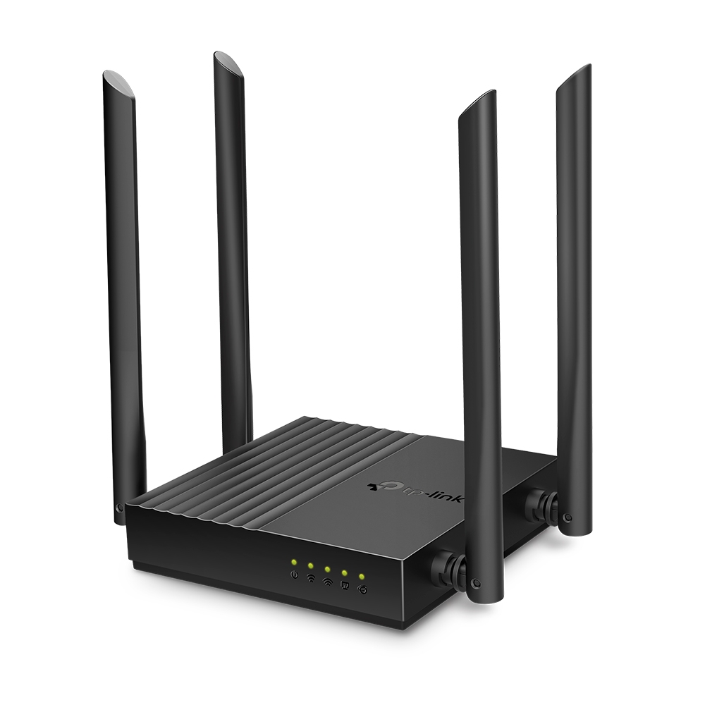 TP-Link Archer C64 AC1200 bežični dual band 1200Mb/s ruter 802.11ac Wave2 WiFi (867Mb/s@ 5GHz & 400Mb/s@ 2.4GHz), MU-MIMO, Gigabit 4 x LAN + 1 x WAN, Beamforming, WPA3, Tether App, 4 eksterne dual...