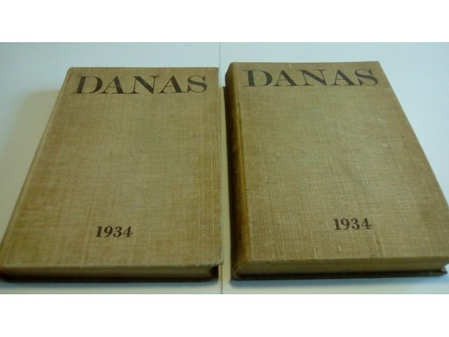 DANAS januar-mart 1934.april-juni 1934.Krleža/Bogdanovi