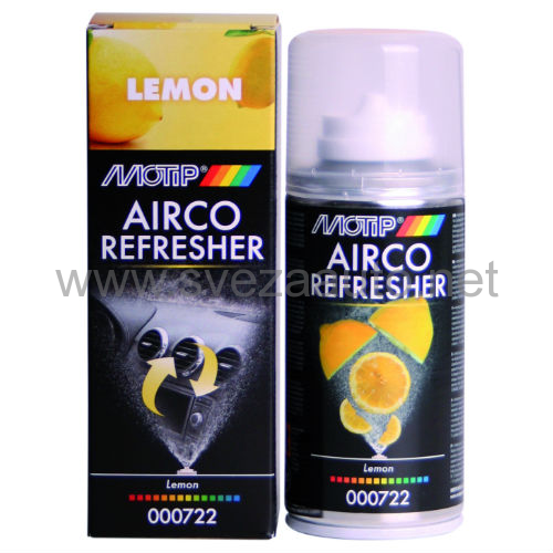 Čistač i osveživač autoklime Airco refresher limun 150ml 000722 Motip