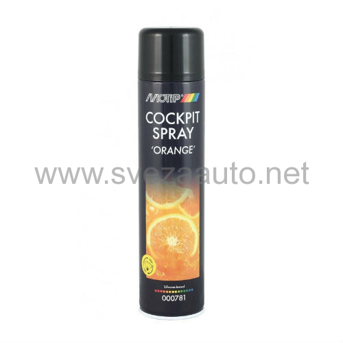 Sprej cockpit oranž 600ml 000781 Motip