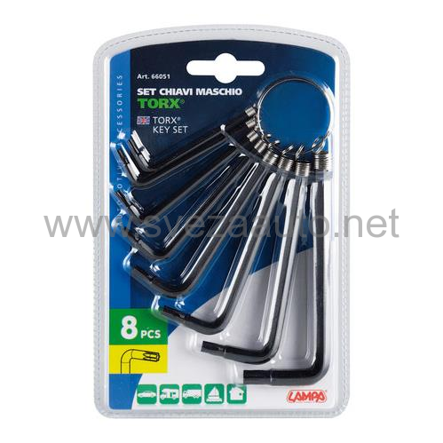 Ključ Torx set 8 kom. 66051 Lampa