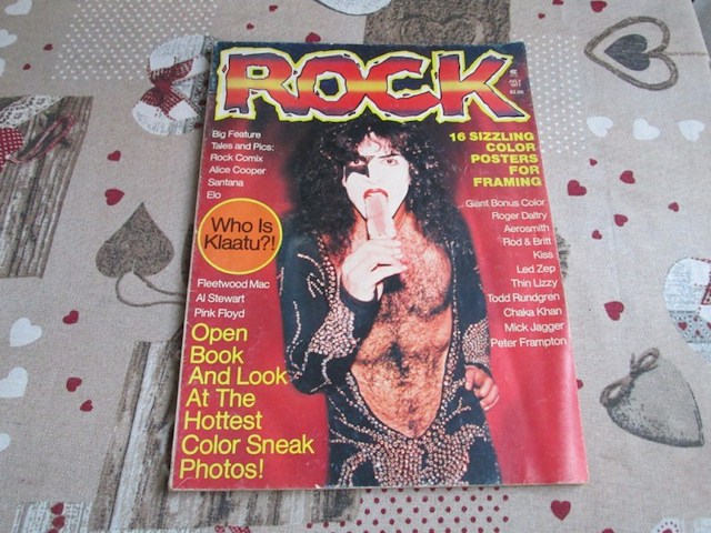 Rock Magazine (KISS, Alice Cooper, Pink Floyd )  1977.