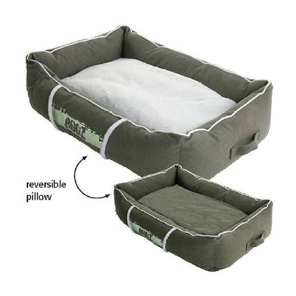 Rogz Lounge Pod Olive/Cream, maslinasta ležaljka za pse - Small