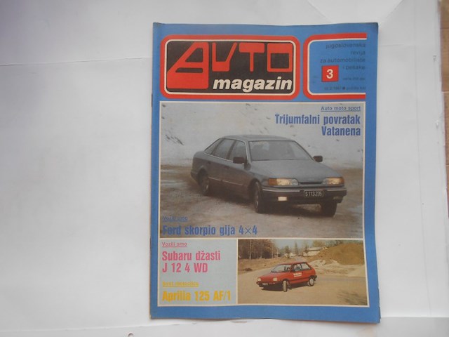 Auto magazin br.3, 10.2.1987. Ford skorpio