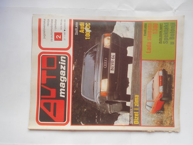 Auto magazin br.2, 27.1.1987. Audi 100