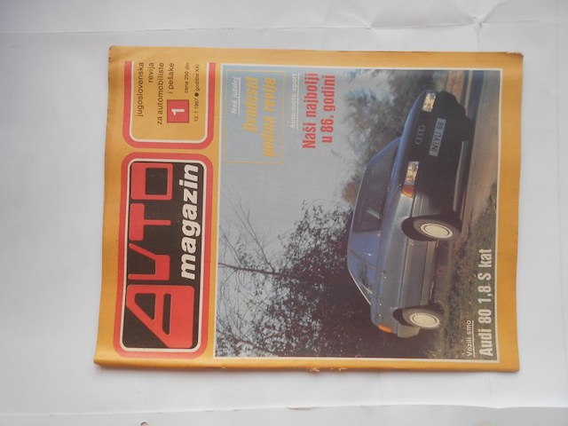 Auto magazin br.1, 13.1. 1987.  Audi 80