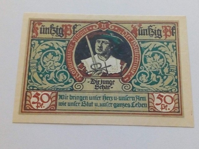 50 Pfennig 1921.g - Nemačka - LEPA -