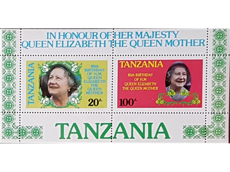 kt997e, 30.09.1985 Tanzania MiBl42-264-266 **