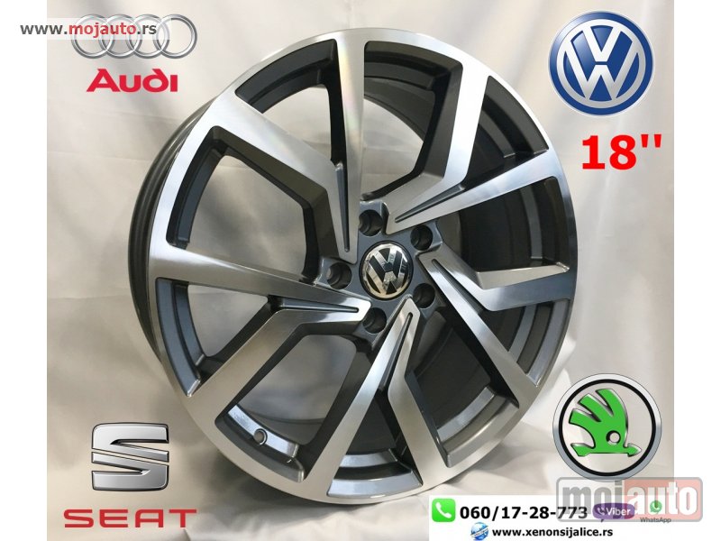 ALUMINIJUMSKE FELNE VW,AUDI,SEAT,SKODA PROGRAM 18“