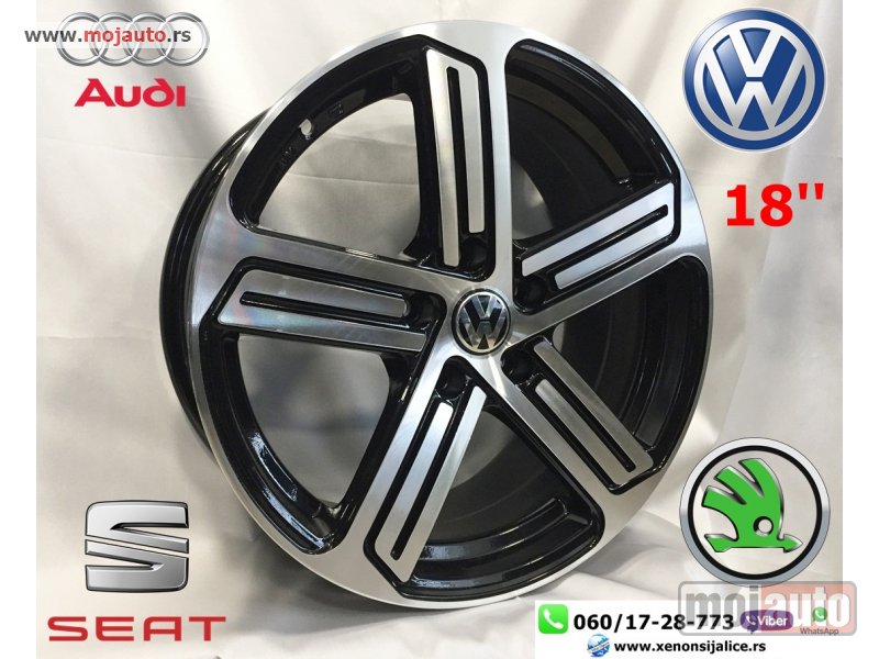 ALUMINIJUMSKE FELNE VW,AUDI,SEAT,SKODA PROGRAM 18“