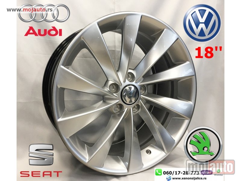 ALUMINIJUMSKE FELNE VW,AUDI,SEAT,SKODA PROGRAM 18“