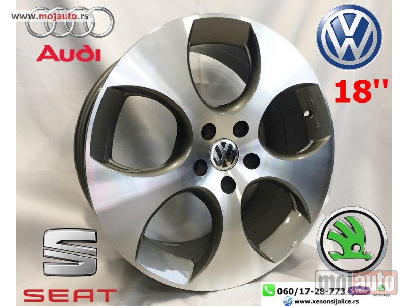 ALUMINIJUMSKE FELNE VW,AUDI,SEAT,SKODA PROGRAM 18“