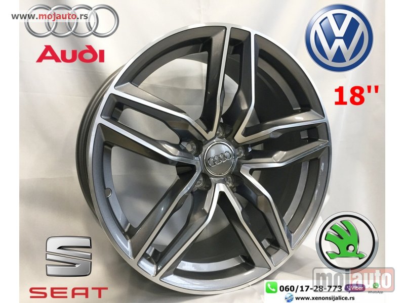 ALUMINIJUMSKE FELNE VW,AUDI,SEAT,SKODA PROGRAM 18“