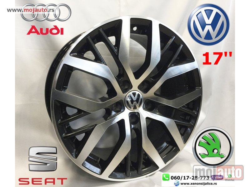 ALUMINIJUMSKE FELNE VW,AUDI,SEAT,SKODA PROGRAM 17“