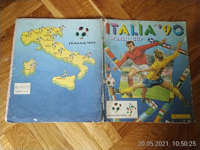 ALBUM WORLD CUP ITALIA `90, POPUNJEN