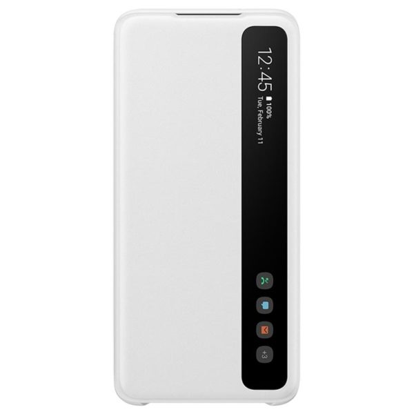Samsung S20 Clear View futrola (White)