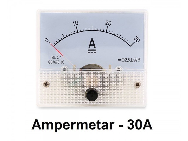 Ampermetar DC 30 A - analogni