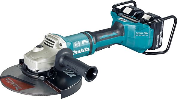 Akumulatorska ugaona brusilica DGA900ZK 230mm Makita 18 + 18 V (18V, 5Ah)