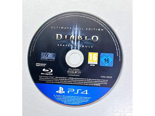 Diablo III Reaper of Souls Ultimate Evil Edition   PS4