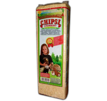 Chipsi, podloga za glodare sa mirisom jagode, 1kg (15l)