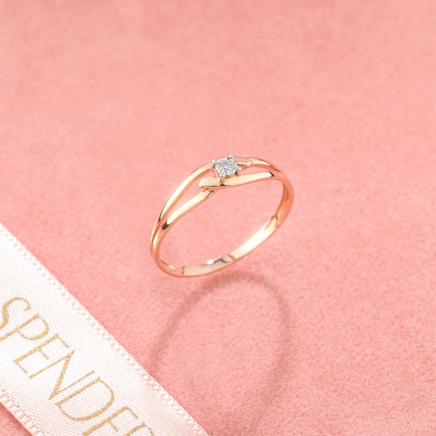 Potpuno nesvakidašnji prsten u pink zlatu