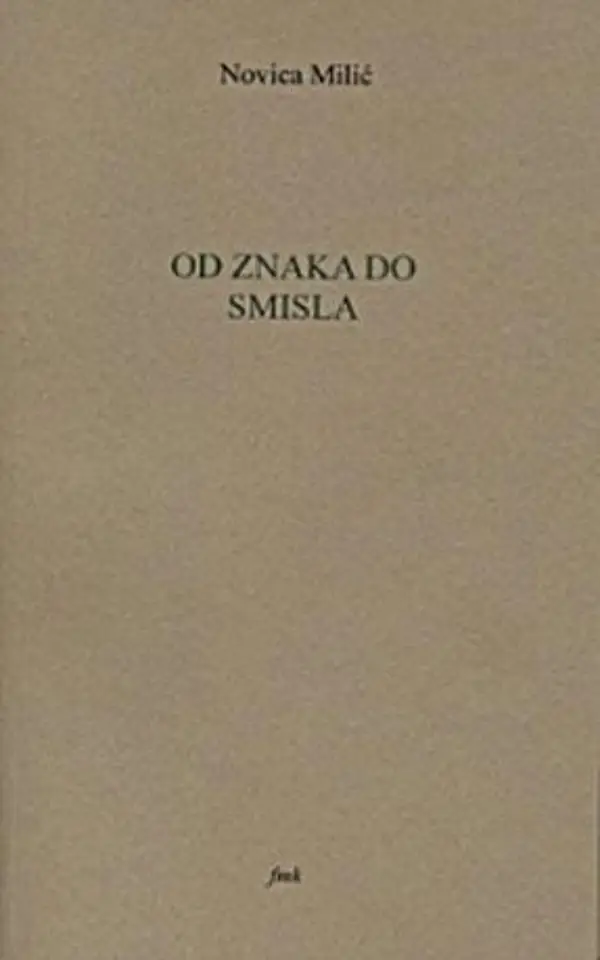 Od znaka do smisla