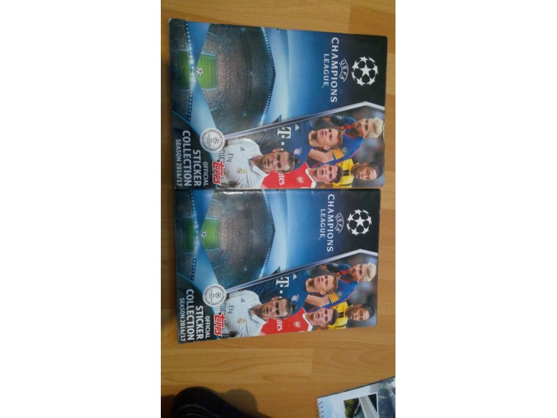 UEFA Champions League 2016/17 2 albuma + 14 slicica