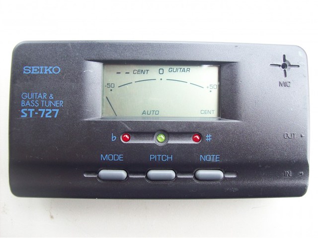 Seiko Guitar &;; Bass Tuner  ST-727