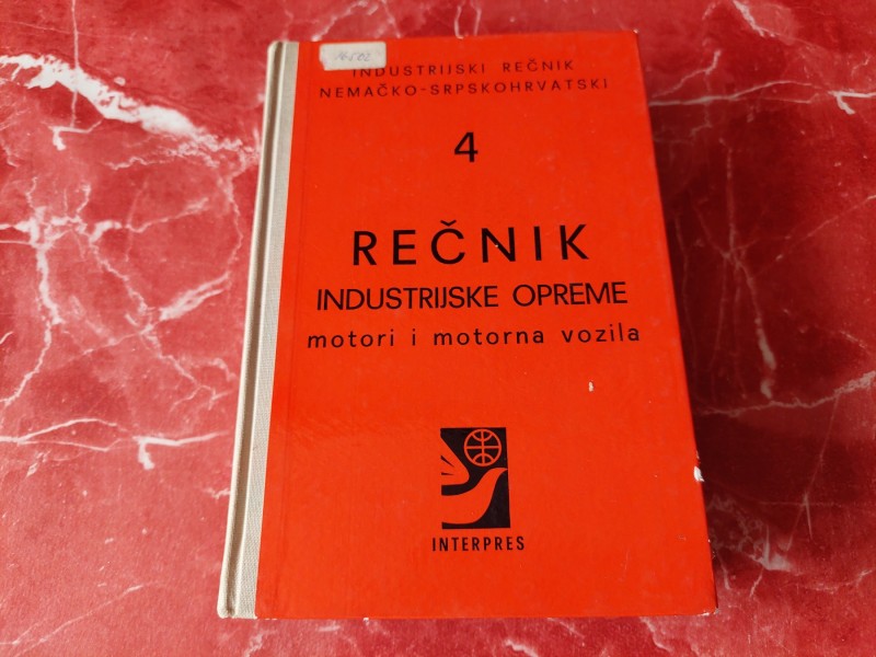 RECNIK INDUSTRIJSKE OPREME motori motorna vozila