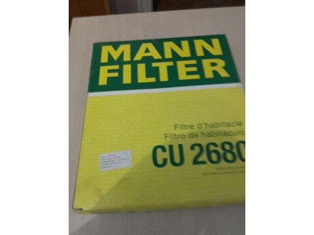 Filter kabine za CITROEN Xsara Picasso 99-2010 god