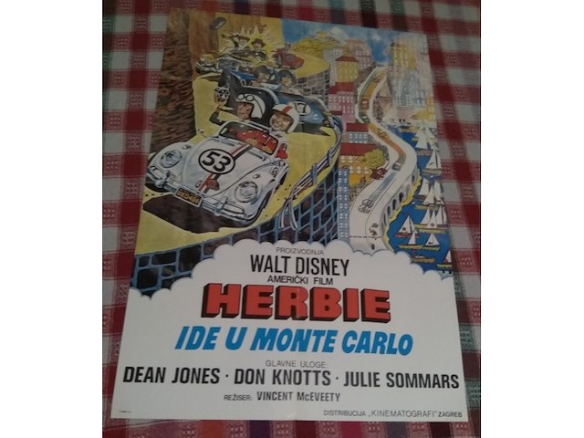 plakat HERBIE IDE U MONTE CARLO (Disney)
