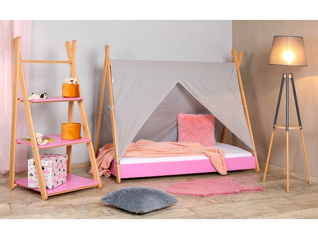 Dečiji krevet TIPI šator 160x80 - roze