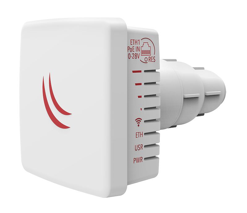 MikroTik LDF 2 outdoor 2.4 GHz 300Mb/s 802.11b/g/n wireless system, 10dBi / 60° dual chain ugrađena antena (predviđen za montažu na SAT tanjir antenu), CPU 650Mhz, 64MB RAM, passive PoE 24V adapte...