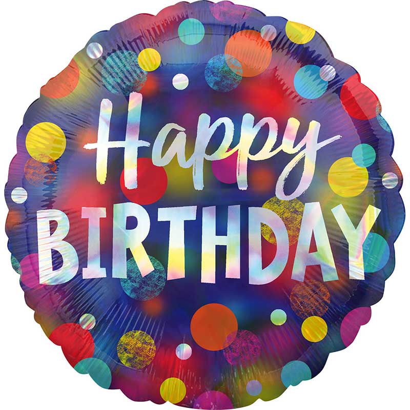 Happy Birthday balon sa kružićima