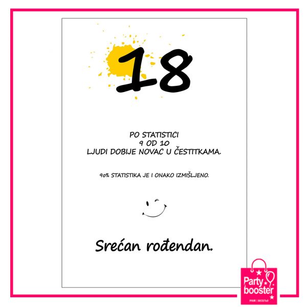 Čestitka Za 18. Rodjendan