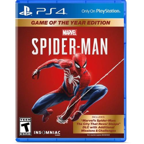 PS4 MARVELS SPIDER-MAN GAME OF THE YEAR EDITION