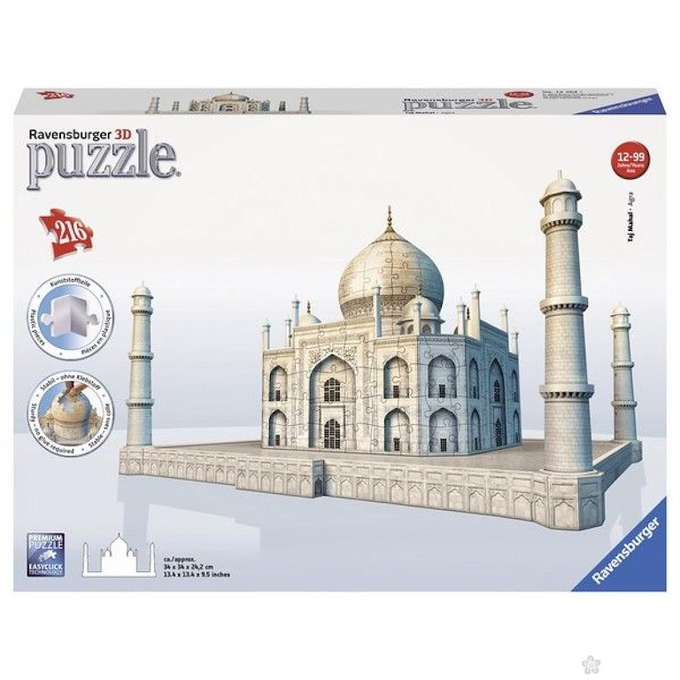 Ravensburger 3D puzzle (slagalice) - Tadž Mahal RA12564